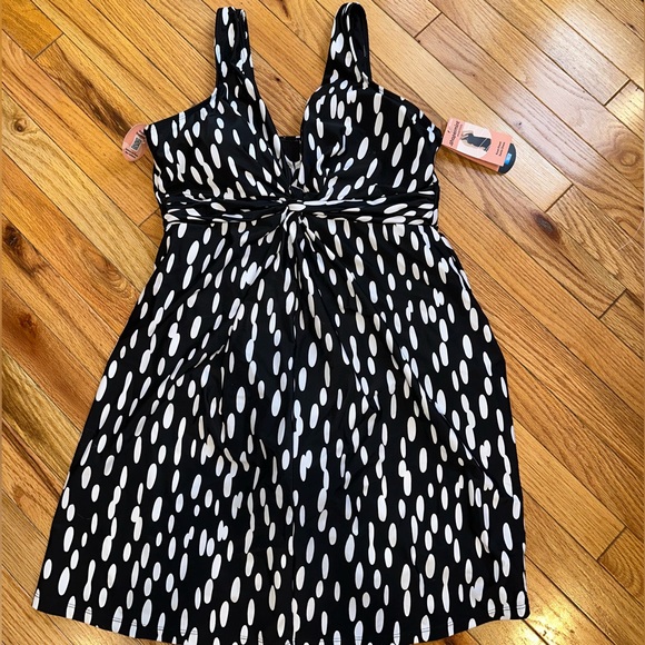 Shapermint | Swim | Shapermint Essentials Swim Dress Knotfront Swim ...